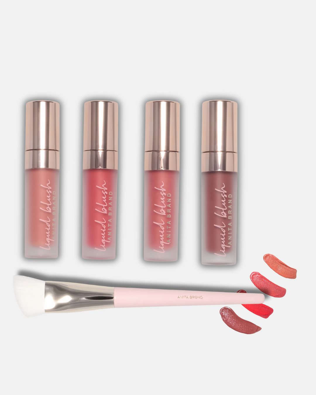 SunBlushed Bundle of 4 LIQUID BLUSH with FREE LIQUID BLUSH BRUSH