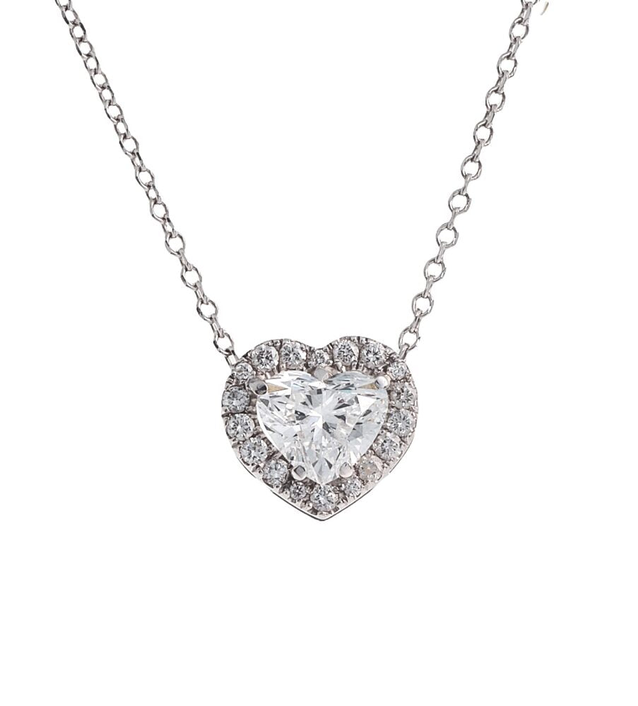 HALO DIAMOND HEART CUSTOM MADE